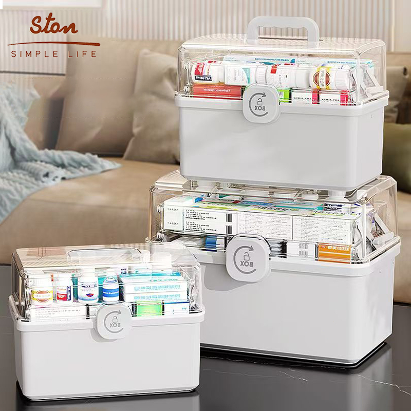 STON First Aid Kit Storage Box Home medicine box Medicine Storage ...