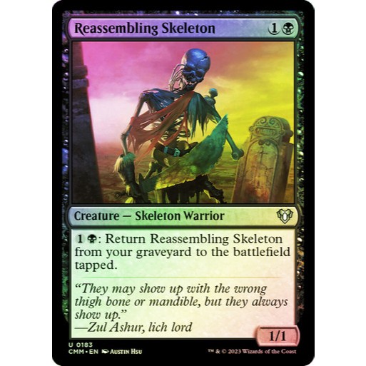 Magic: The Gathering | Reassembling Skeleton (Foil) | Commander Masters ...