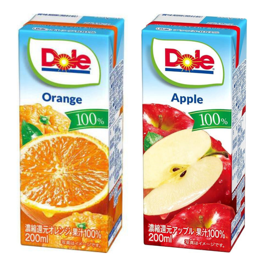 Dole Japan 100% Fresh Apple / Orange Juice 200ML | Shopee Philippines