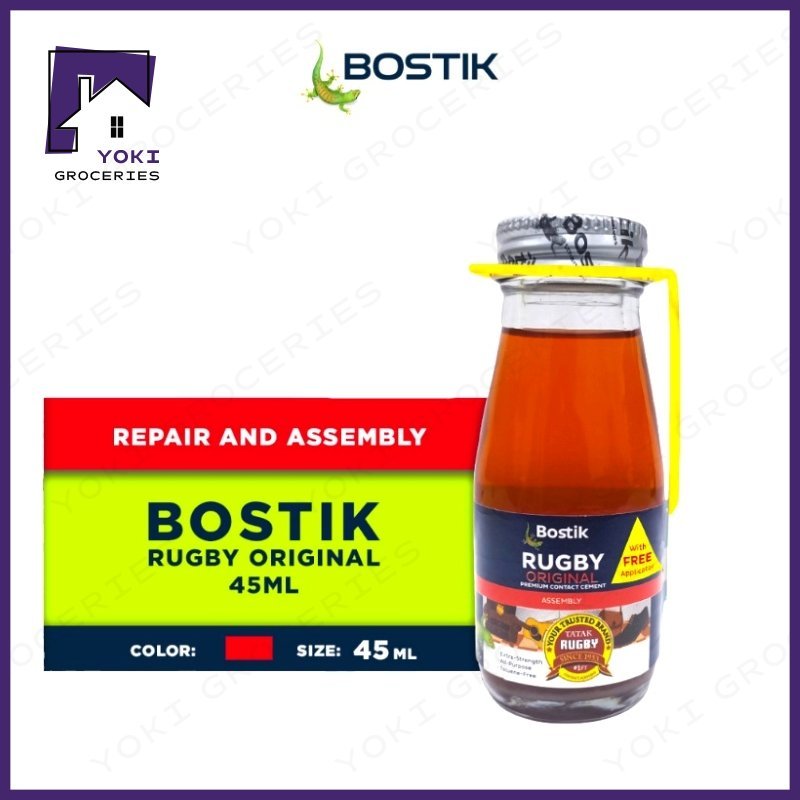YOKI 1Pcs Bostik Rugby Original 45ML Glue - w/ applicator (Bonding of ...