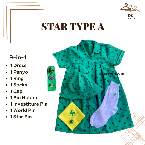 Star Scout Type A Complete Set of Scout of Uniform for Girls | BZ Daily ...