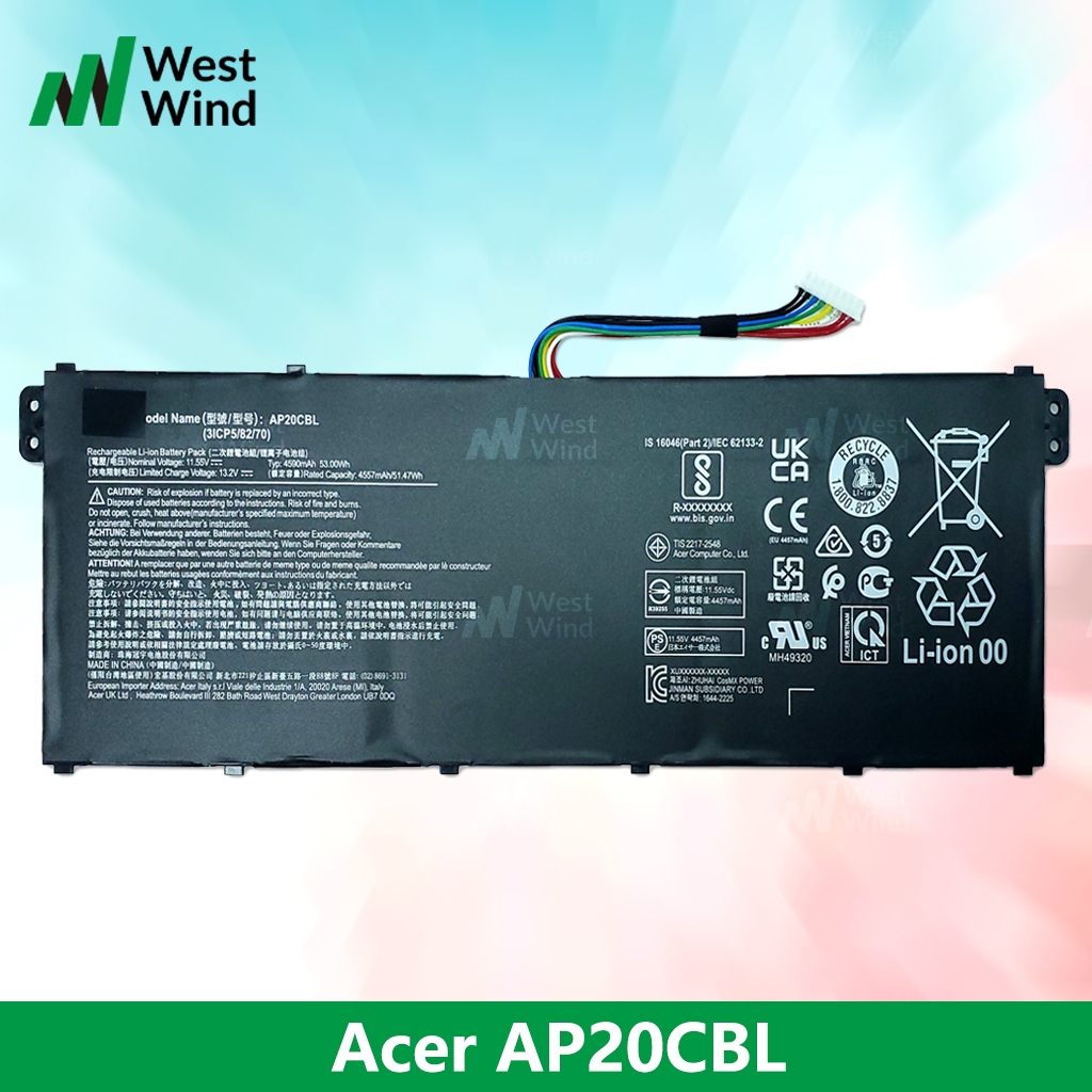 Acer Laptop Battery AP20CBL for Aspire 5 A515-46-R14K Swift 3 SF314-43 ...