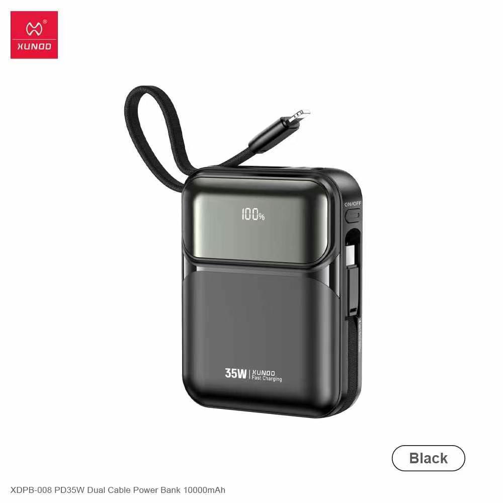 XUNDD XDPB-008 PD35W Power Bank With Retractable Cable (10000mAh ...