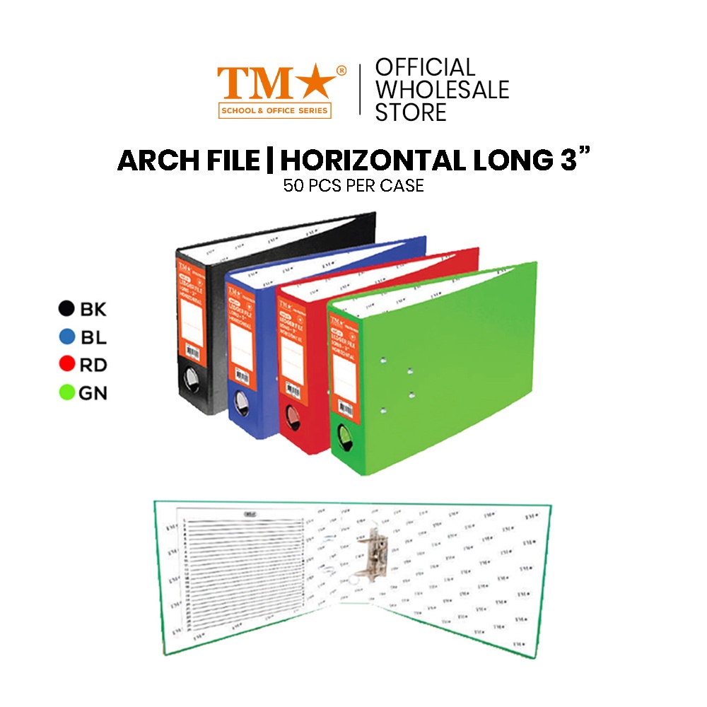 TM | 50 pcs Lever Archive File Legal 3 Inches Horizontal (ARC-31 ...