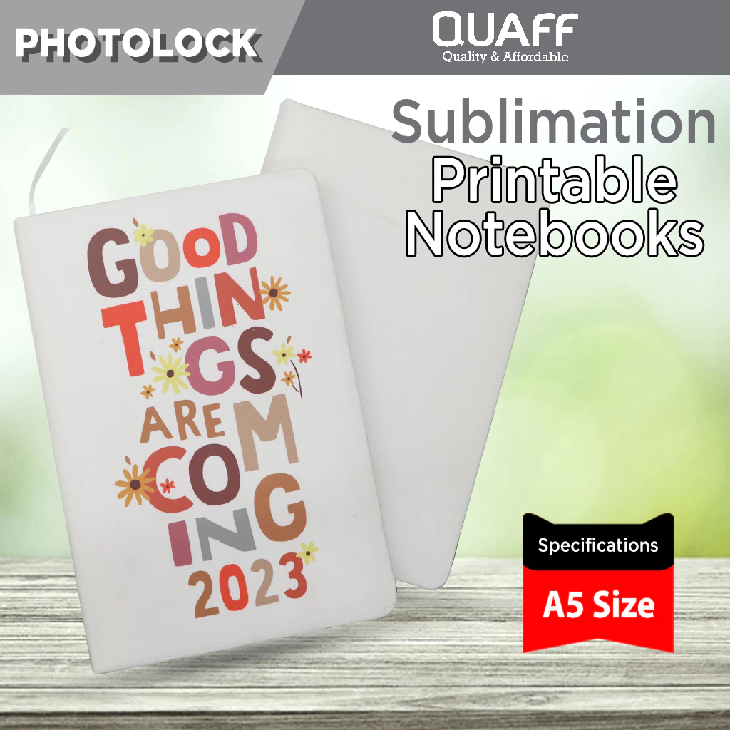 A5 Size Printable Sublimation Notebook White Cover 80sheets | Shopee ...