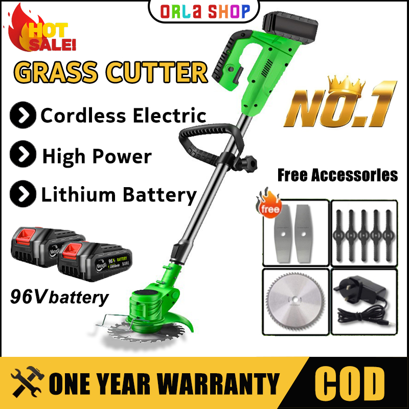 Grass cutter Trimmer Lawn Mower cordless Portable Mower Pruning Kit ...