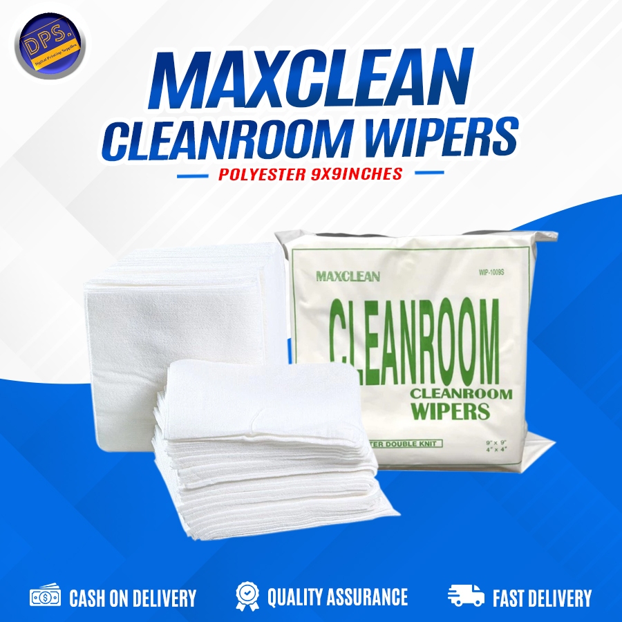 DPS MAXCLEAN Cleanroom Wipers Polyester 9x9"inches for cleaning ...