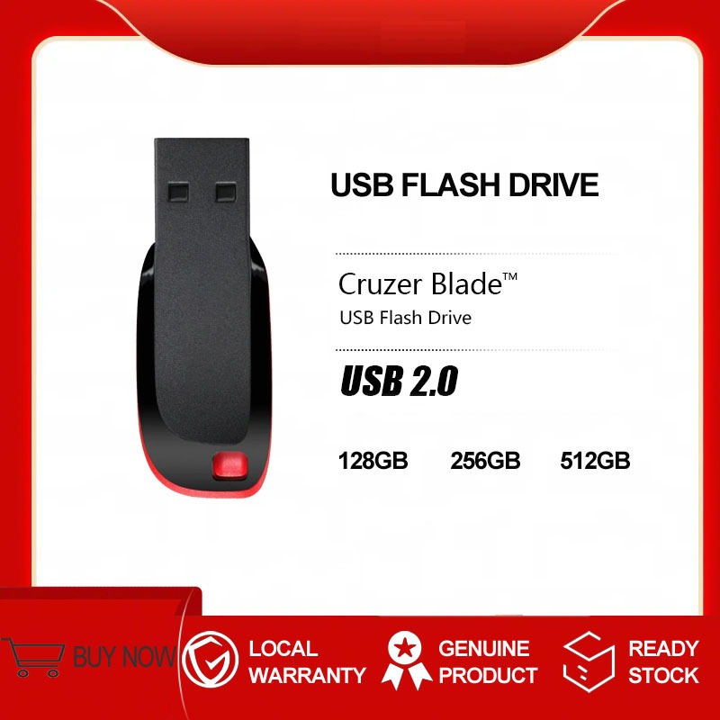 Flash Drive Cruzer Blade OTG USB 2.0 128GB 256GB 512GB mobile storage ...