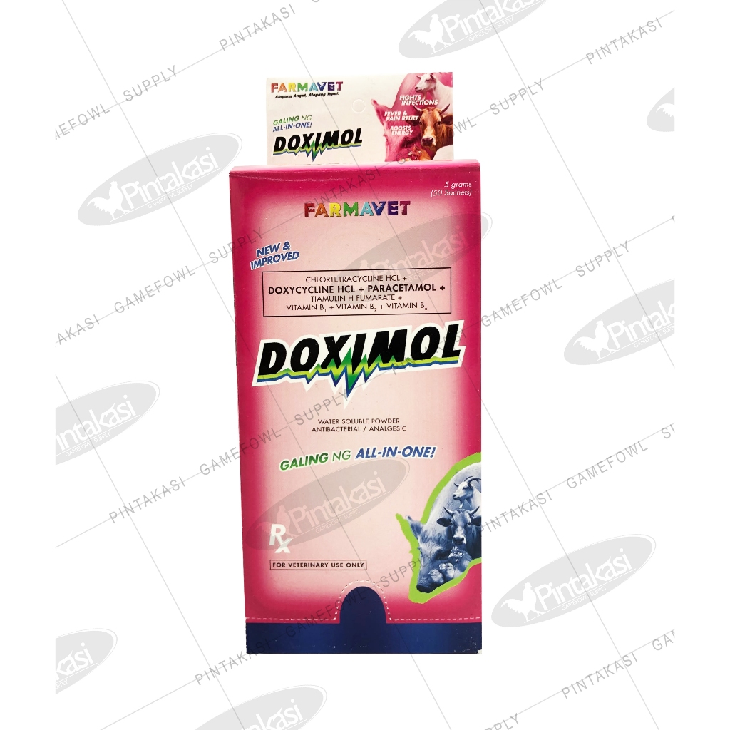 NEW PACKAGING Doximol Powder 5g 50 sachets Antibacterial / Analgesic ...