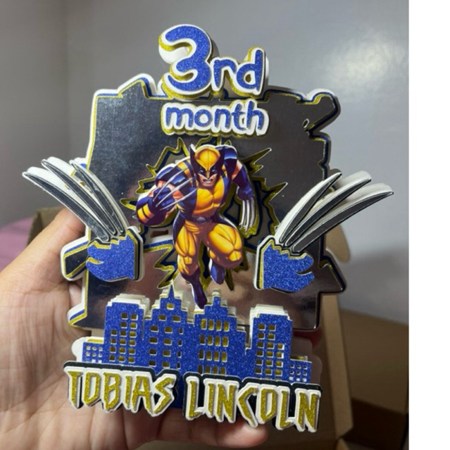Wolverine Avengers Cake Topper Layered | Shopee Philippines