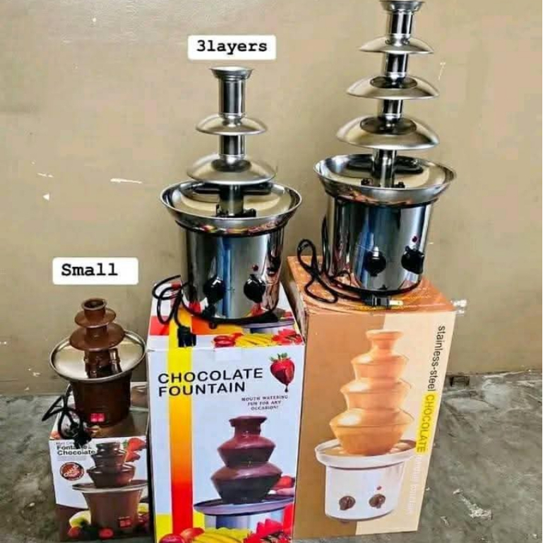 Chocolate Fountain Small Medium Large | 3-4 Layer Choco Machine for ...