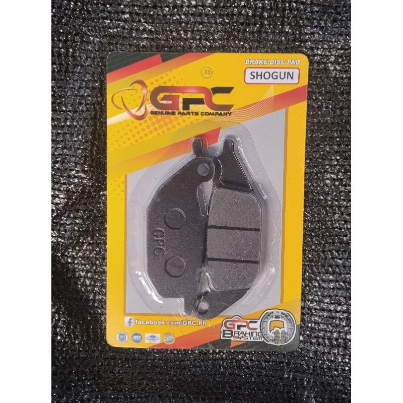 SHOGUN/XRM TRINITY Rear BRAKE DISC PAD GPC | Shopee Philippines