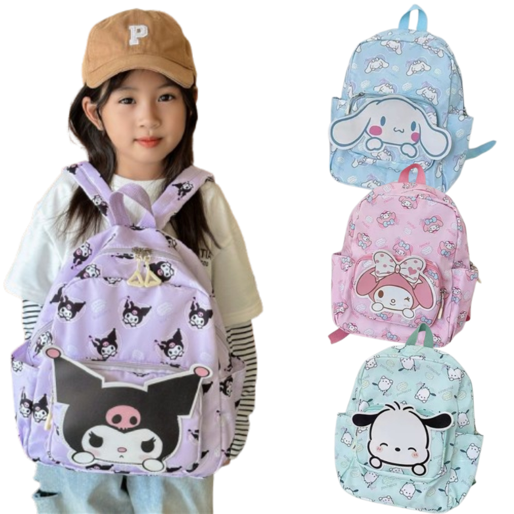 Trending Kuromi Backpack, Nylon, Good-looking Bags, School Bag Toddlers ...