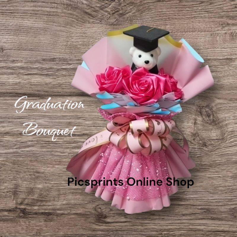 3 roses graduation bouquet | unique graduation gift | flowers for ...