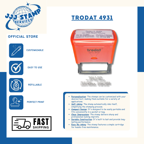 TRODAT PRINTY 4931 PERSONALIZED STAMP | Shopee Philippines