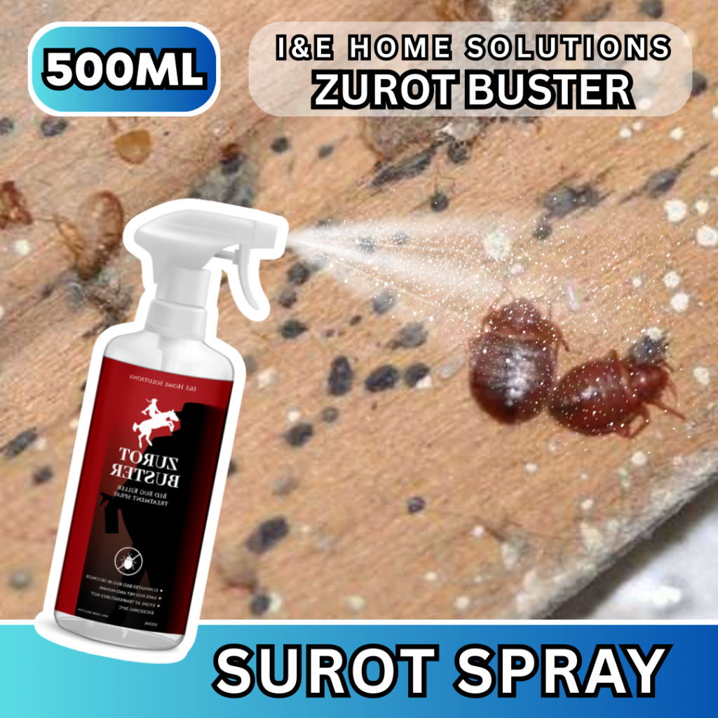 Zurot Buster Goodbye Bedbug Surot Killer Spray Pamatay surot 500ml Eco ...