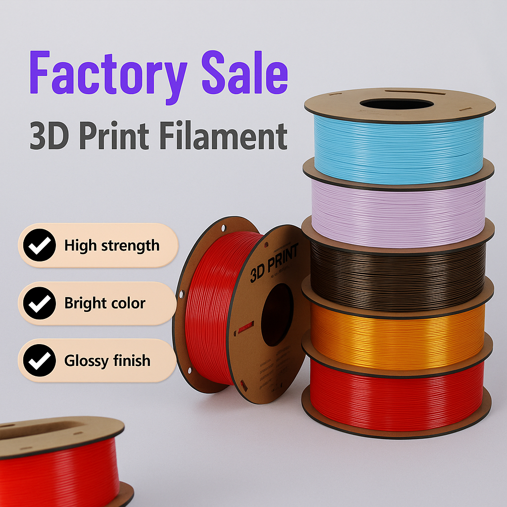 Factory Sale PLA PLA+ Silk Glow 1KG 1.75 mm Filament 3D Printing ...