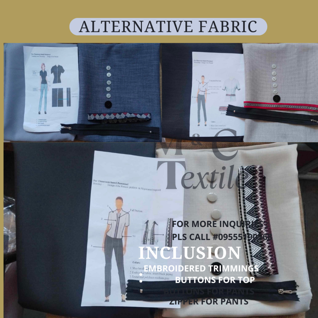 NEW ALTERNATIVE TEACHING-PERSONNEL for teachers deped uniform tela only ...