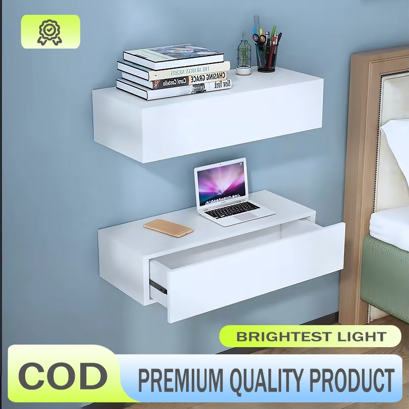 BriLight. Hanging drawer Wall-mounted bedside table Wall cabinet ...