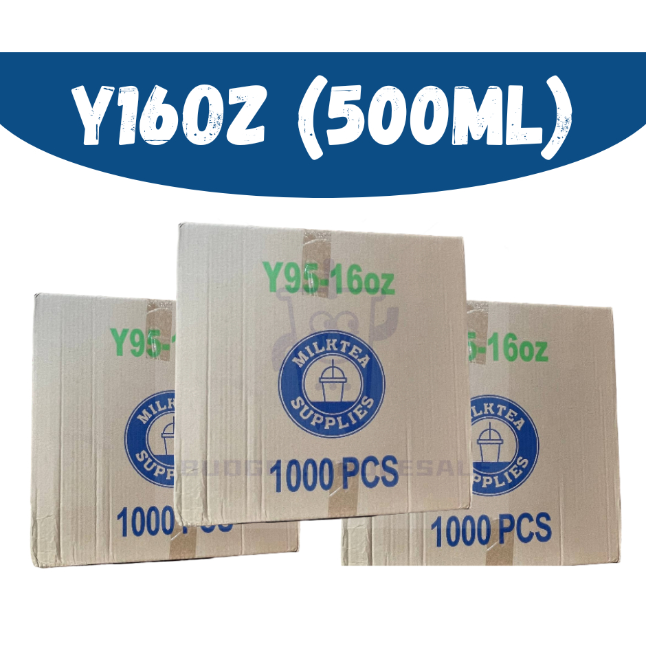 [1000pcs]1 box Y cups 16oz(500ml) 95mm, pp cups for milk tea coffee ...