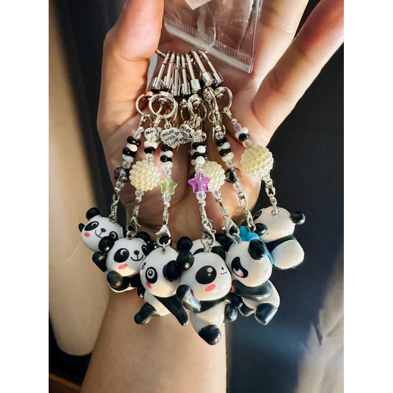 Panda Phone and Bag Charm Keychain Phone and Bag Charm Keychain Lanyard ...