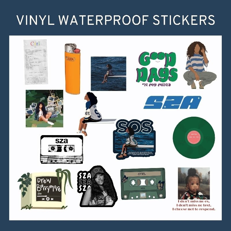 SZA Stickers | Vinyl Matte Laminated Waterproof and Scratchproof ...