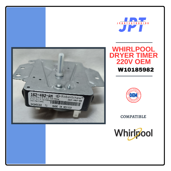 Whirlpool Dryer Timer 220V W10185982 Made in Mexico | Shopee Philippines