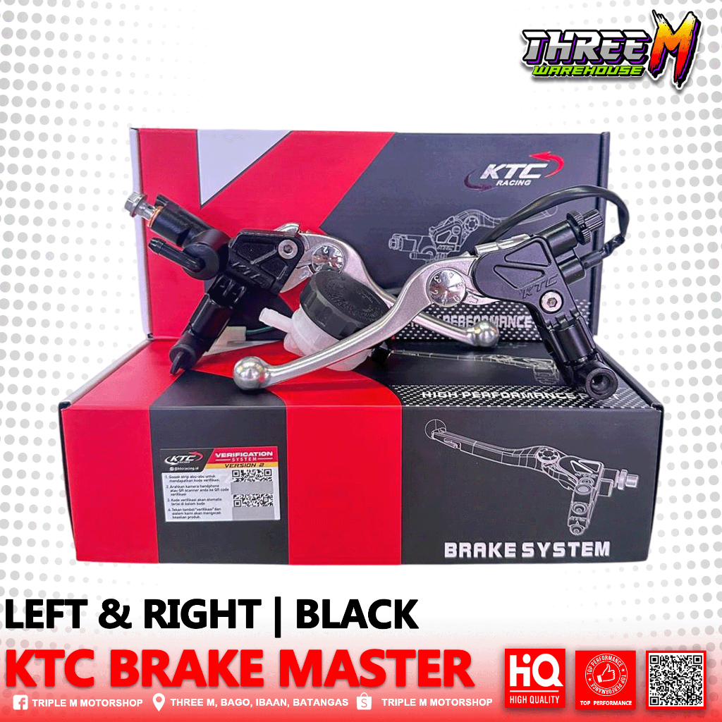 ORIGINAL KTC BRAKE MASTER LEVER LEFT AND RIGHT VERSION 2 FOR MOTOR INDO ...