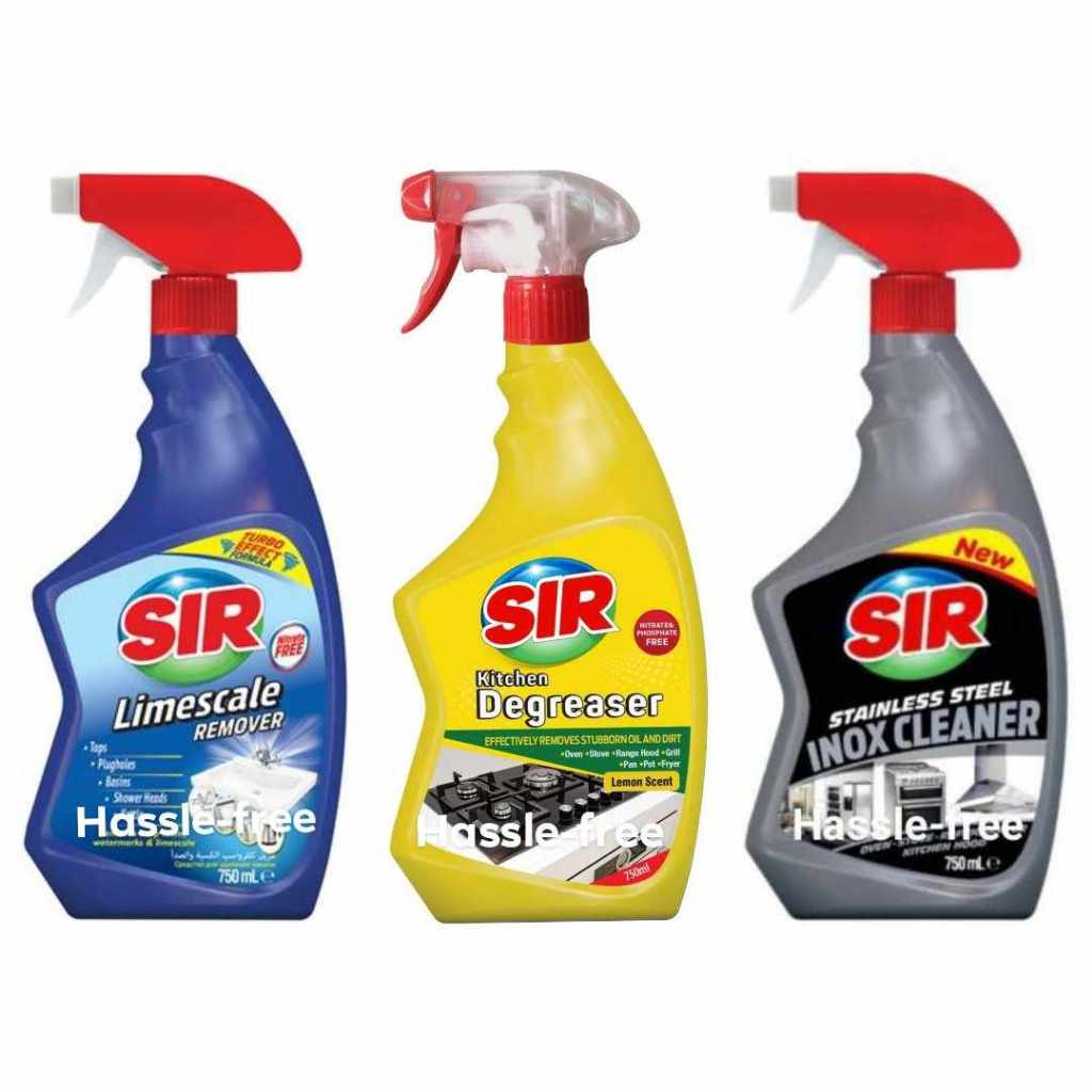 SIR KITCHEN DEGREASER/INOX CLEANER/LIMESCALE REMOVER (750ml) MADE IN ...