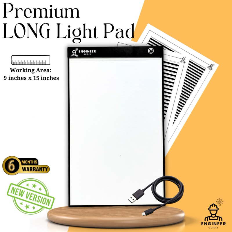 LONG LIGHT PAD (9x15inches) or A4 Light Board A4 Light Pad | Shopee ...