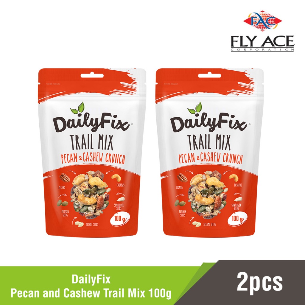 DailyFix Pecan and Cashew Trail Mix 100g x 2 (Expiry Jan 2026) | Shopee ...