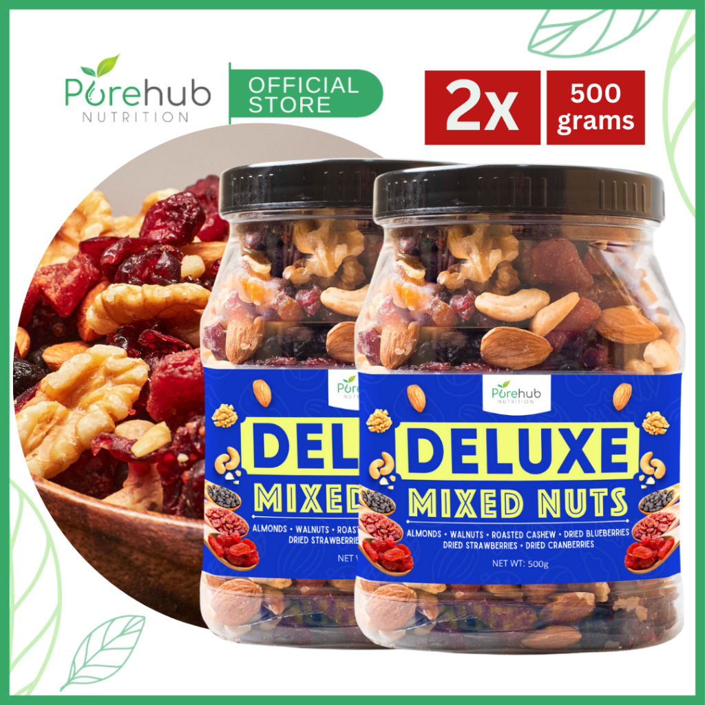 [BUNDLE OF 2] Purehub® Deluxe Mixed Nuts 500g | Shopee Philippines