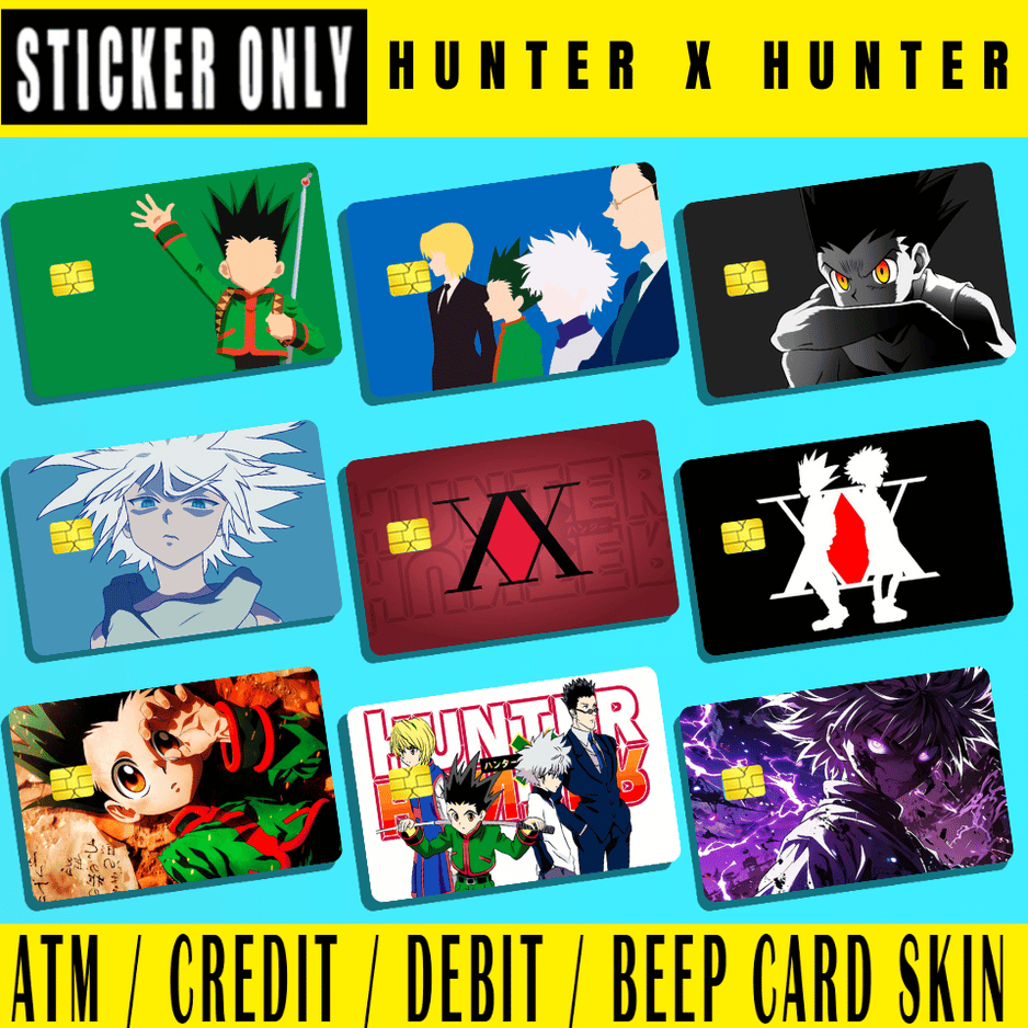 HUNTER X HUNTER PART 2 - (SKIN CARD STICKER) ATM/CREDIT/DEBIT/BEEP ...