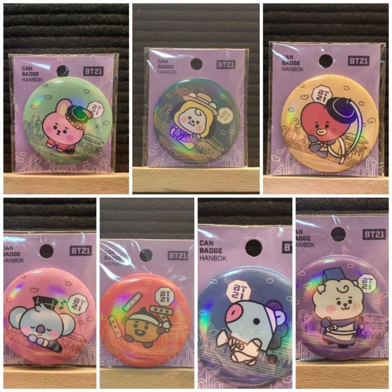 Authentic BTS BT21 Monopoly Hanbok series can badge | Shopee Philippines