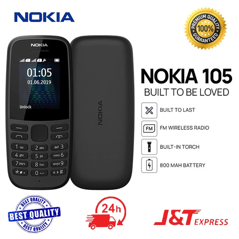 Original Keypad cellphone NOKI 105 Feature Phone Dual Sim Keypad 800mAh ...