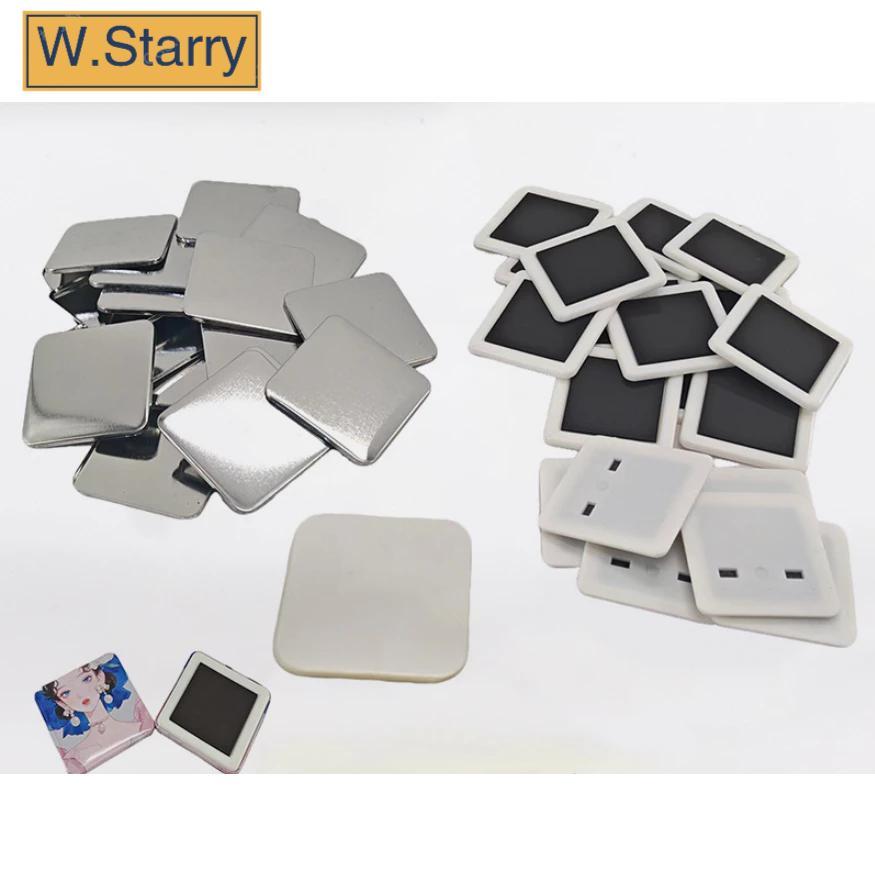 100pcs 50mmx50mm Square Badge Machine With Pin Consumables Square ...