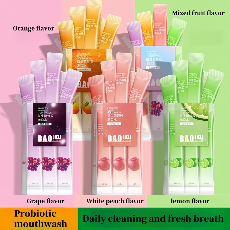 Propolis Probiotic Fruit Mouthwash To Remove Bad Breath Tooth Stains ...