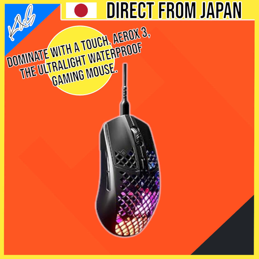 SteelSeries Aerox 3 Ultralight Gaming Mouse: 8500 CPI TrueMove Sensor ...