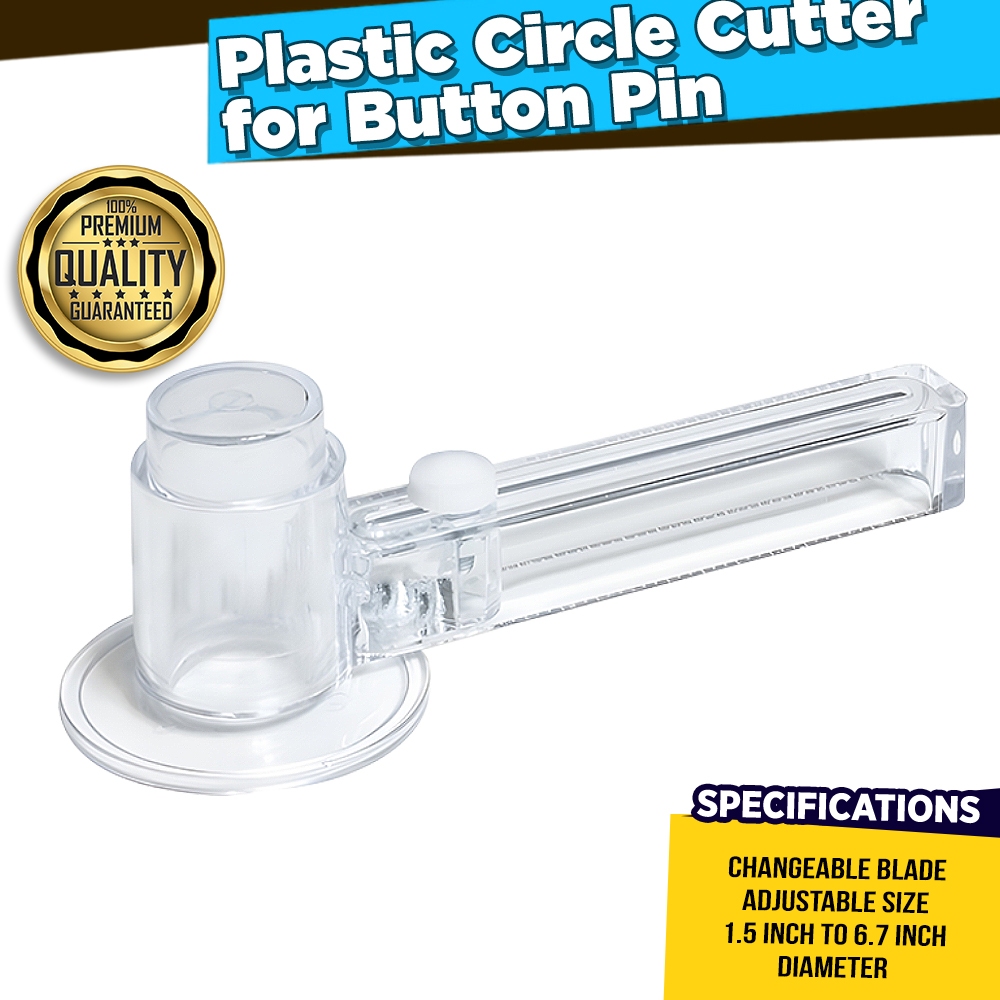 Plastic Circle Cutter for Button Pin Making , Cutting Size Adjustable ...
