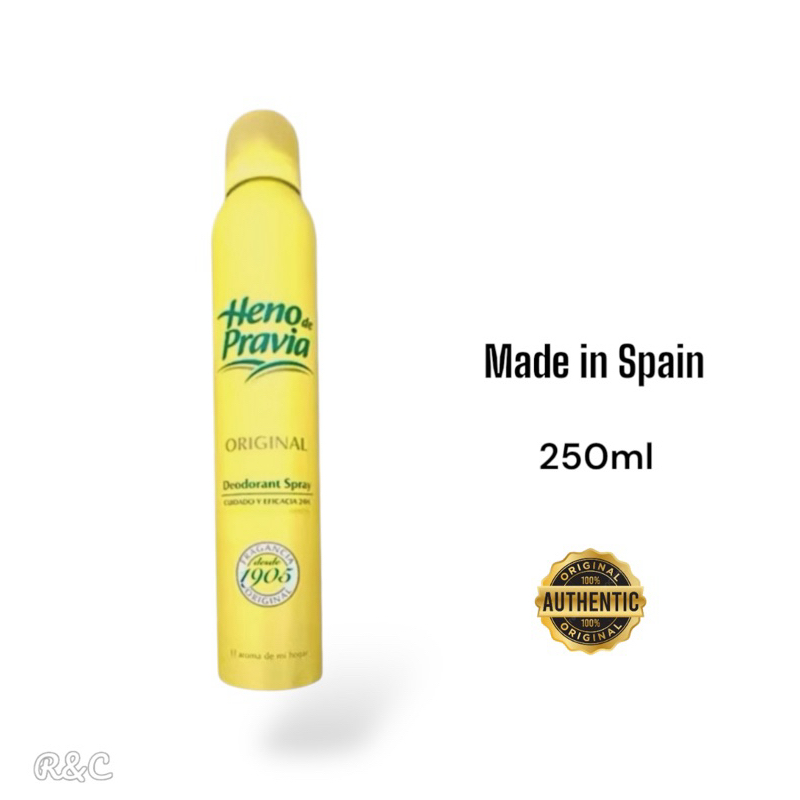 🇪🇸 Heno De Pravia Original Deodorant Spray, 250ml, Made in Spain ...