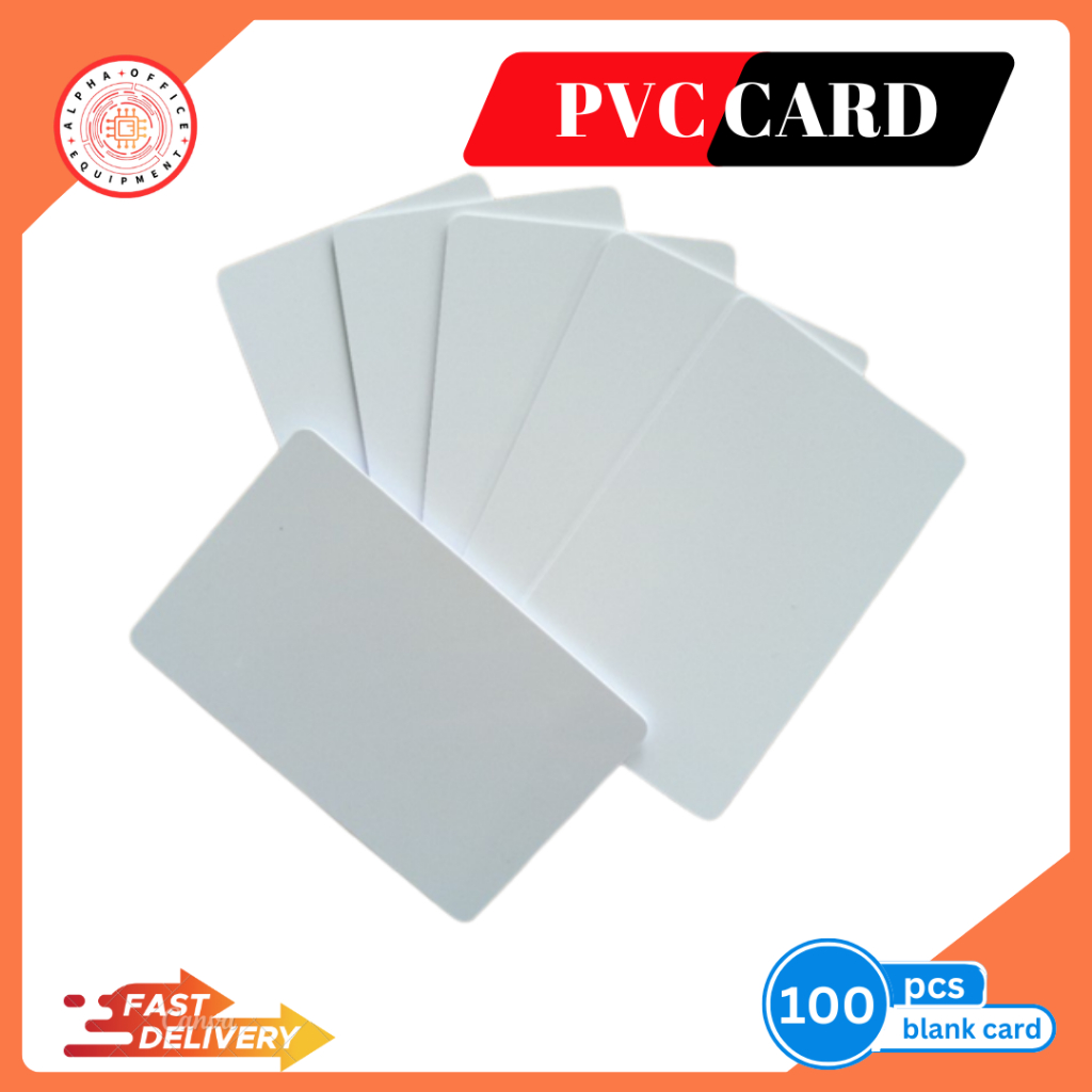 100 pcs High Quality Glossy PVC Card, PVC Blank Card, Blank White Pre ...