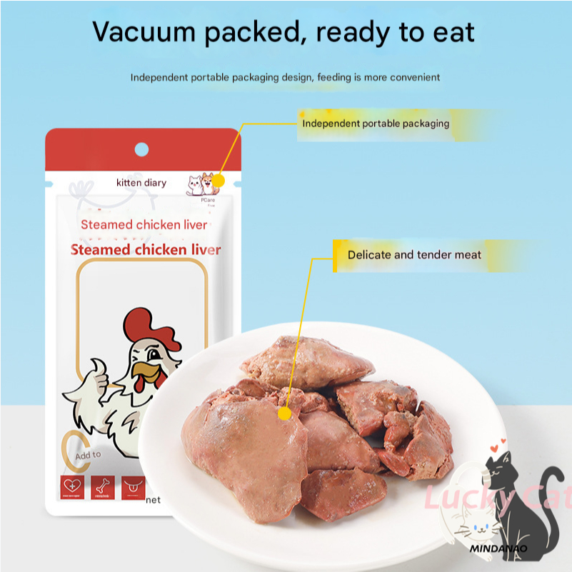 LUCKY CAT Boosting Fat and Gills in Cats with Boiled Chicken Breast ...