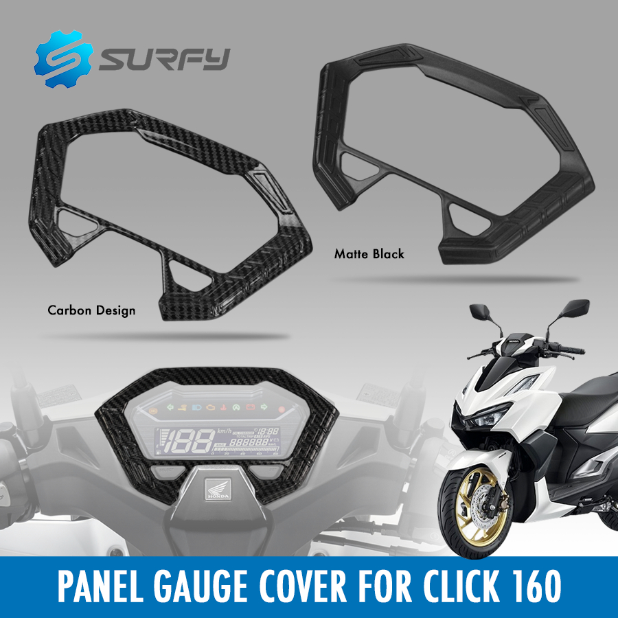 Honda Click 160 Panel Cover Gauge Protector Garnish 6D Carbon From ...