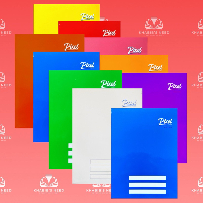 10 Pcs Assorted Colors - Pixel Writing Notebook 80lvs - Perfect for ...