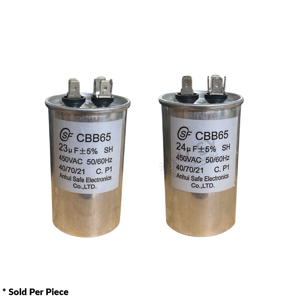 CBB65 450V AC 23uF / 24uF MFD +/- 5% 50/60Hz 40/70/21 AC Aircon ...