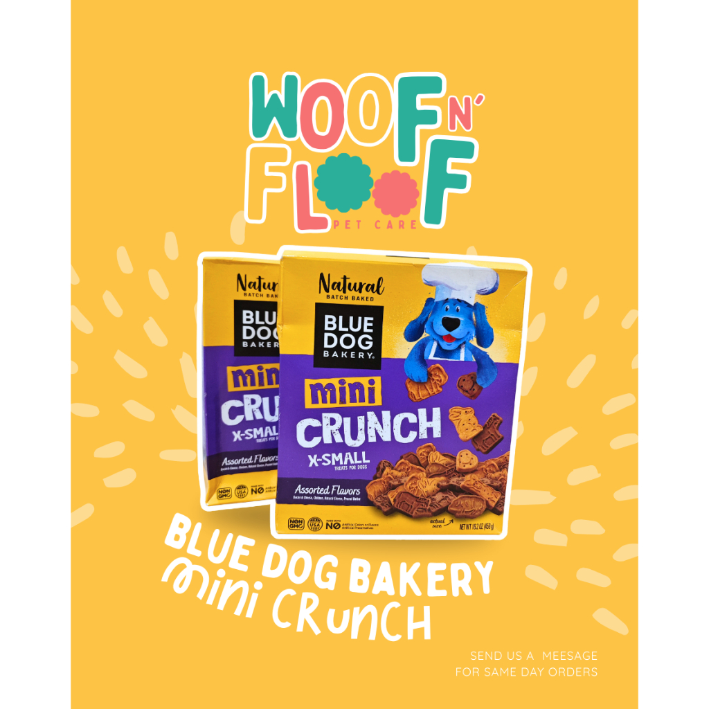 Blue Dog Bakery Mini Crunch 510g - X small dog biscuit cookies | Shopee ...
