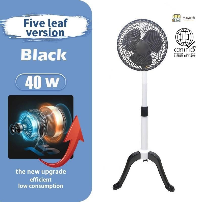 2HY Stand Fan Shaking Head Fan Strong Wind 40W Floor Fan 3 Blade ...