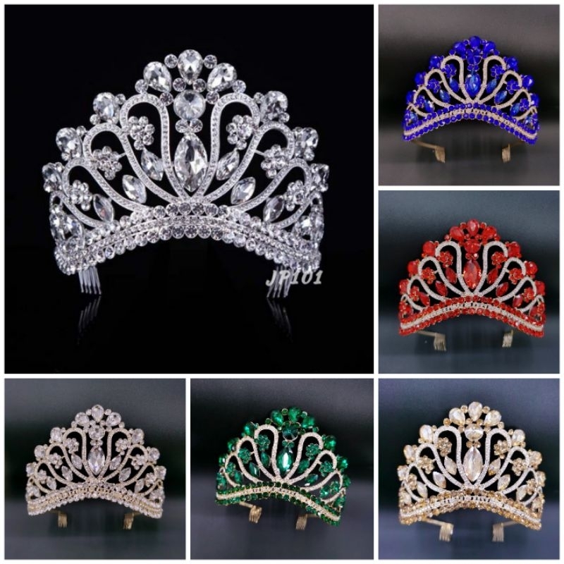 JP101 Luxury Classic Wedding Birthday Party Crown（Comb and circle ...