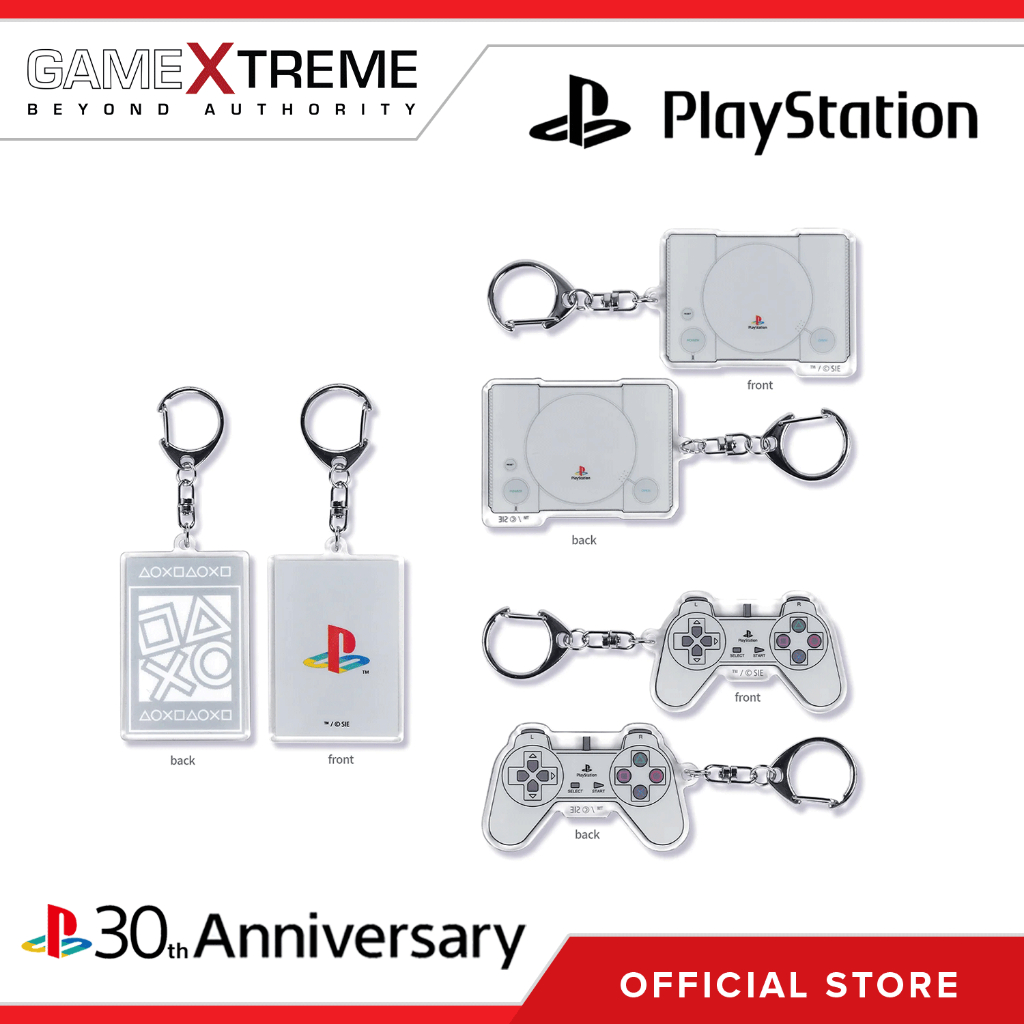 Sony Playstation 30th Anniversary Acrylic Keychain Set (3pcs) | Shopee ...
