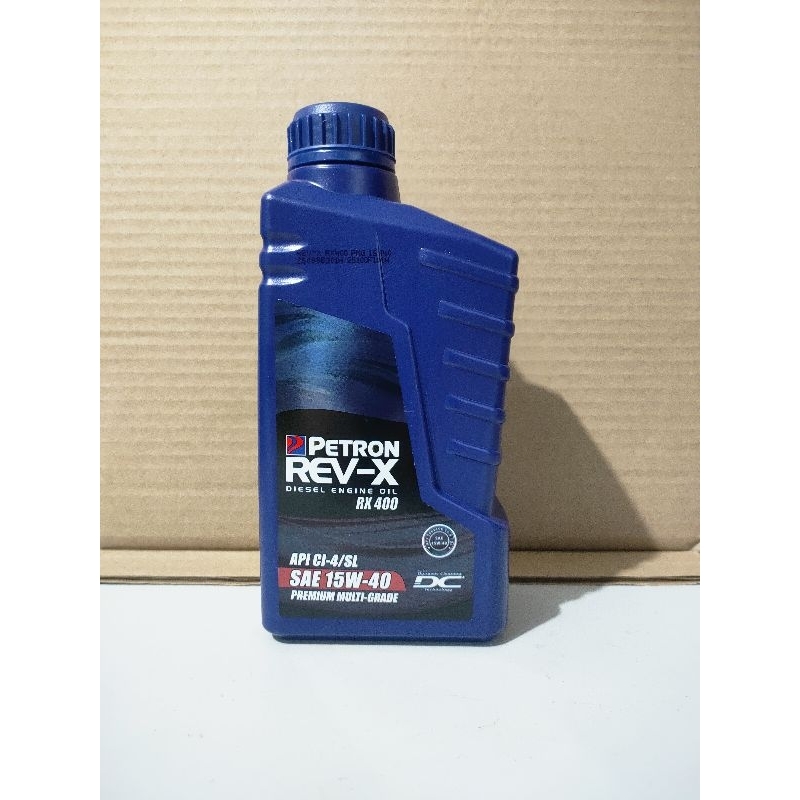 PETRON REV-X DIESEL ENGINE OIL RX-400 SAE 15W-40 PREMIUM MULTI-GRADE 1L ...